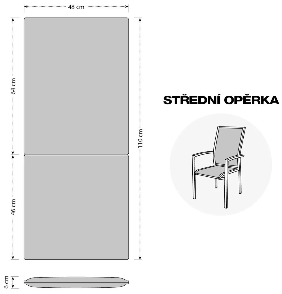 Doppler CITY 4419 střední - polstr na židli a křeslo