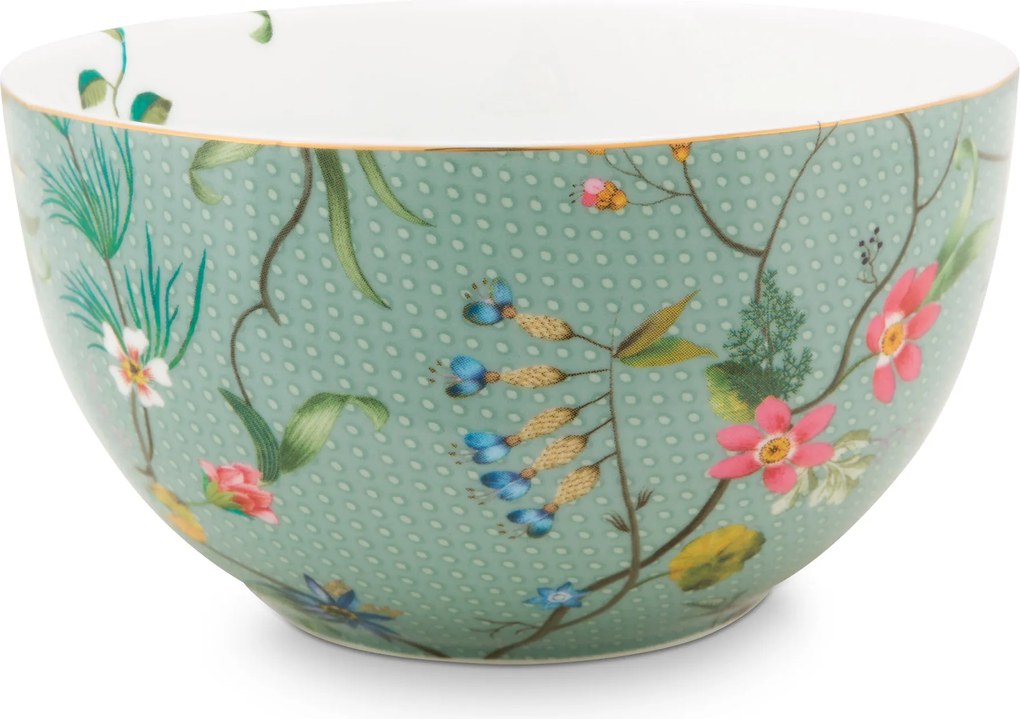 Pip Studio Jolie Flowers Blue, miska ∅12cm, modrý