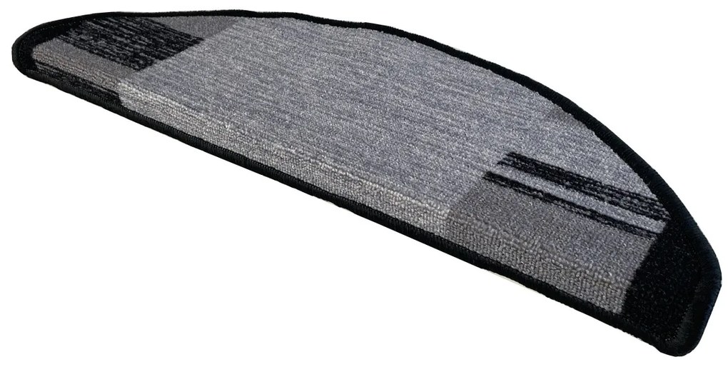 Vopi Nášlapy na schody Geneve šedý půlkruh, samolepící - 24x65 půlkruh (rozměr včetně ohybu)