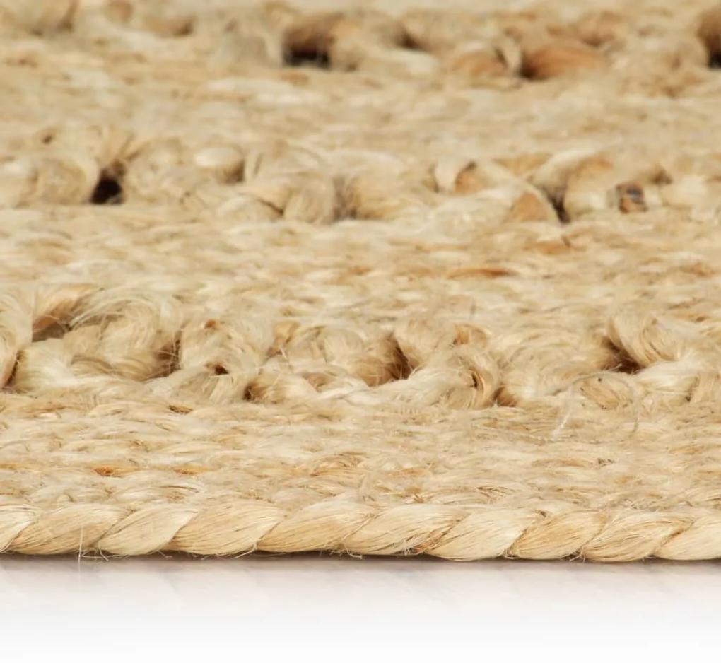 Ručně vyrobený koberec ze splétané juty | 150 cm