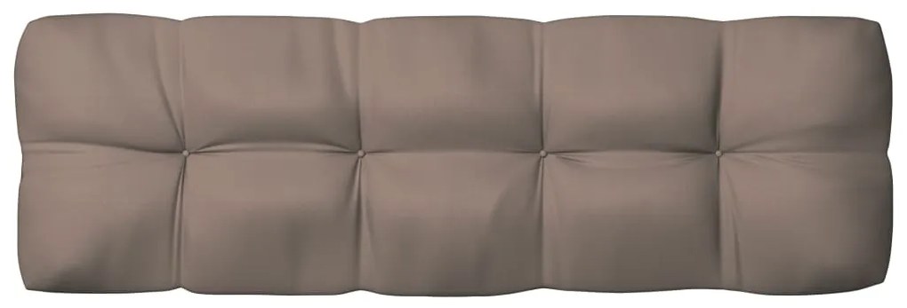 315244 vidaXL Poduška na pohovku z palet taupe 120 x 40 x 10 cm