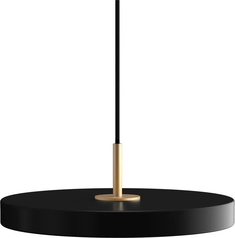 Černé LED závěsné svítidlo s kovovým stínidlem ø 31 cm Asteria Mini – UMAGE