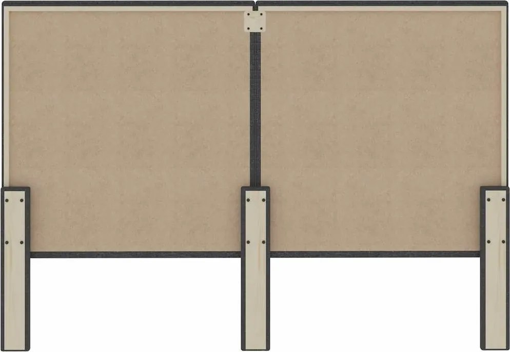 Čelo postele tmavě šedé textil 140 x 200 cm 287468