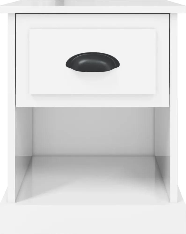 vidaXL Noční stolek 39 x 39 x 47,5 cm kompozitní dřevo [816132] Barva: Bílá