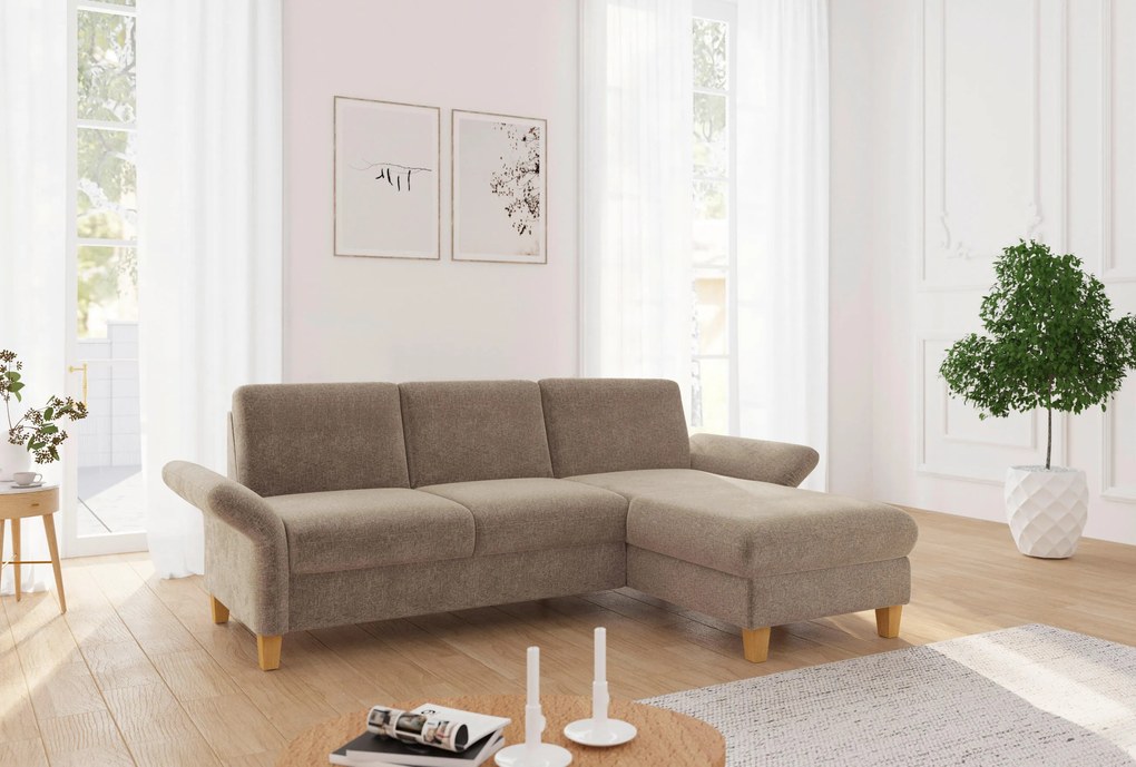 XXXLutz ROHOVÁ SEDAČKA, textil, světle hnědá Sit & More - Sedací soupravy - 000144016141