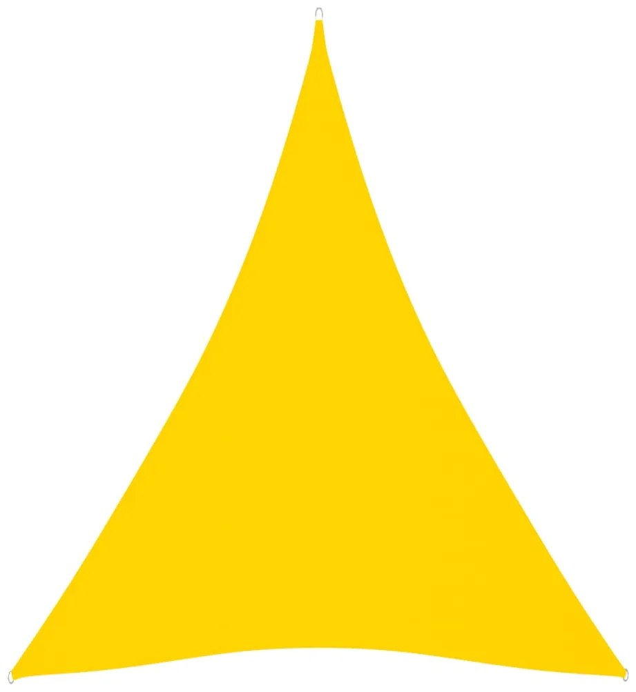 135621 vidaXL Stínící plachta oxfordská látka trojúhelníková 5x6x6 m žlutá