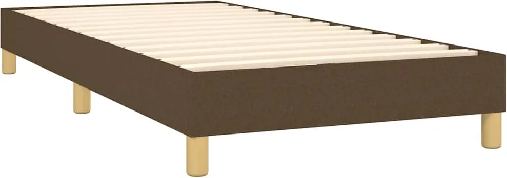 Rám postele s boxspringem tmavě hnědá 80 x 200 cm textil 3120569
