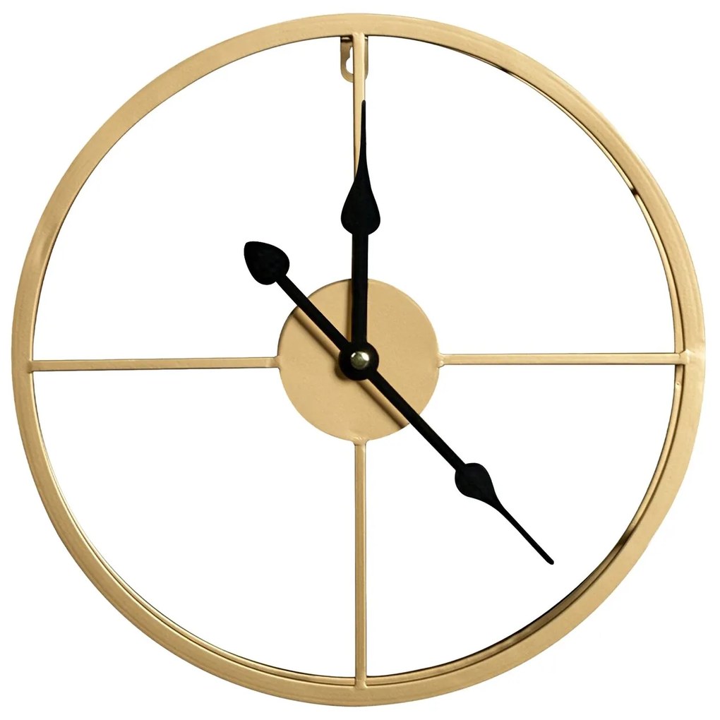 Dekorační kovové nástěnné hodiny v moderním minimalistickém stylu