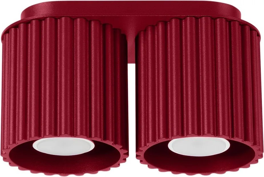 Vínové kovové bodové svítidlo 10x21 cm Zora – Sollux