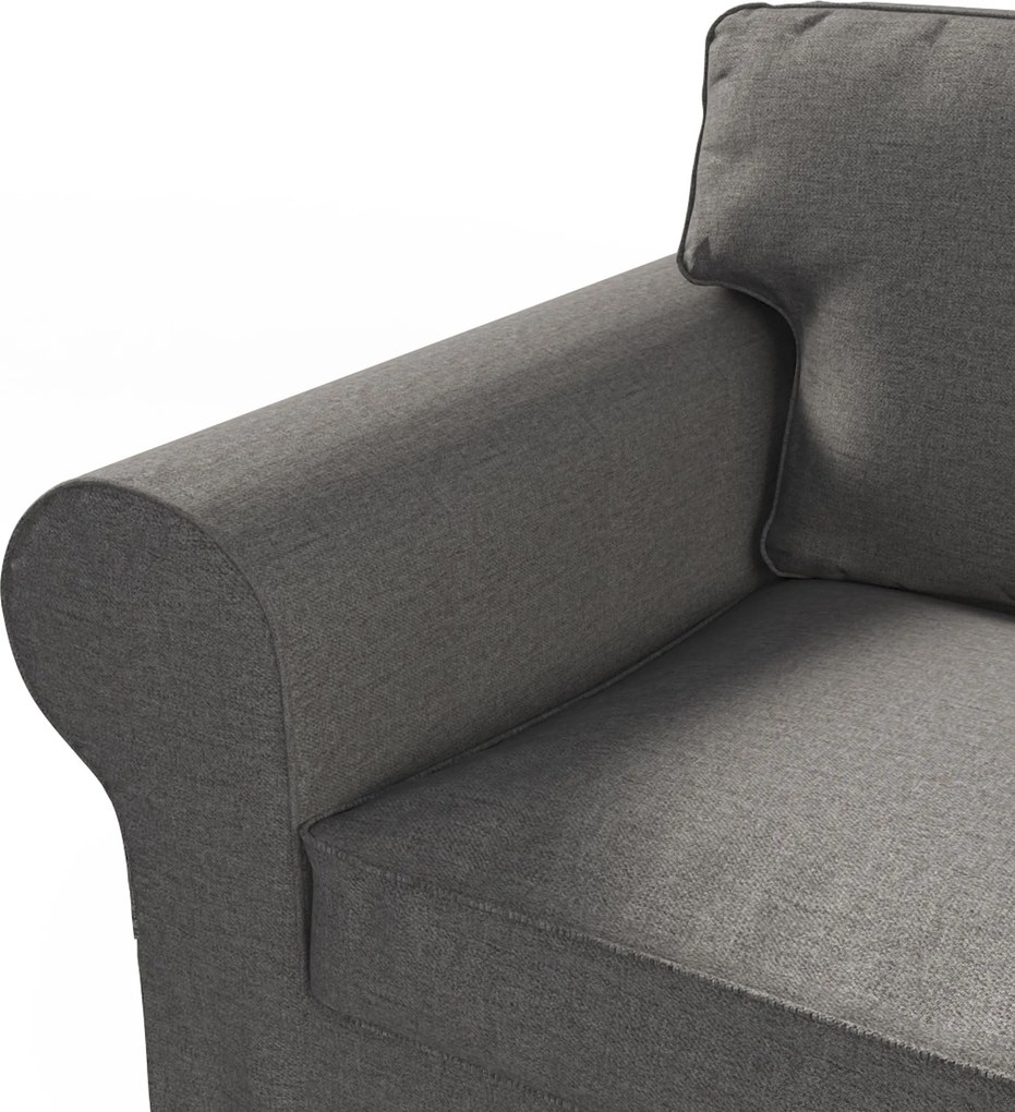 Potah na pohovku IKEA Ektorp 3-místná, nerozkládací barva šedá látka pletený vzor
