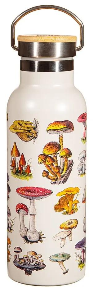 Krémová nerezová dětská lahev 500 ml Vintage Mushroom - Sass &amp; Belle