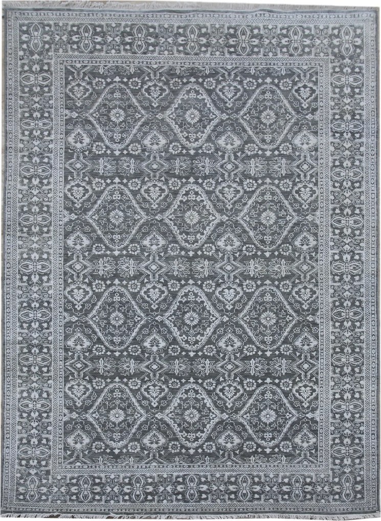 Ručne viazaný kusový koberec Diamond DC-HALI B Grey / silver, 140x200, šedá, chodba / predsieň, Diamond Carpets India
