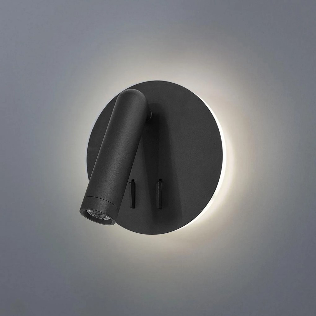 Toolight Toolight, LED nástěnné svítidlo 16x14cm, 10W, APP1614-1W, černá, OSW-06529