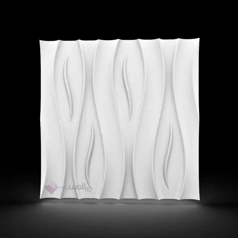 GRACE Polystyrénový 3D obkladový panel 60 x 60 cm Voda bílý