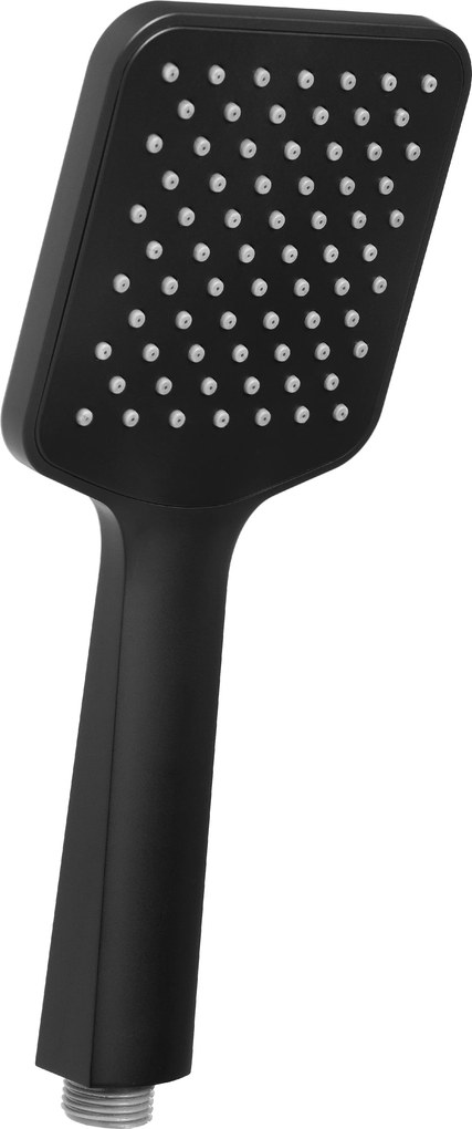 Invena Trend, ruční sprchová hlavice s 1 funkcí, černá, INV-AS-91-004-S