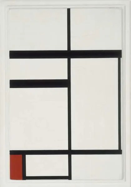 Mondrian, Piet - Obraz, Reprodukce - Composition with Red, Black and White, 1931