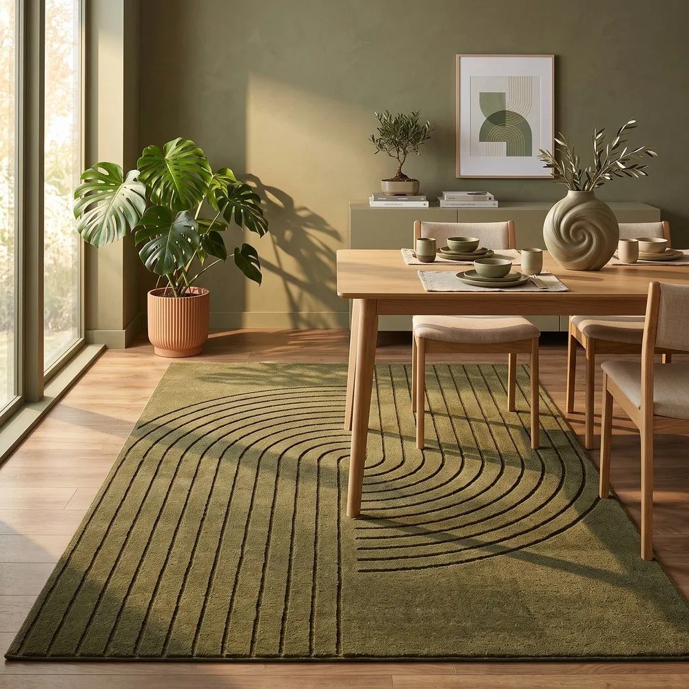Zelený koberec 200x290 cm Solace – ESTE