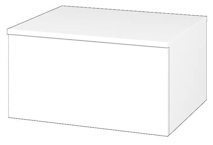 Dřevojas Skříň nízká DOS SNZ1 60 Varianta: N01 Bílá lesk / Úchytka T05 / M01 Bílá mat