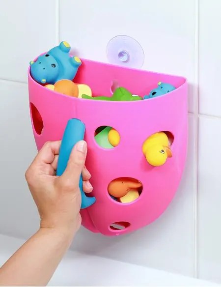 Plastový box na hračky do vany Akuku šedý