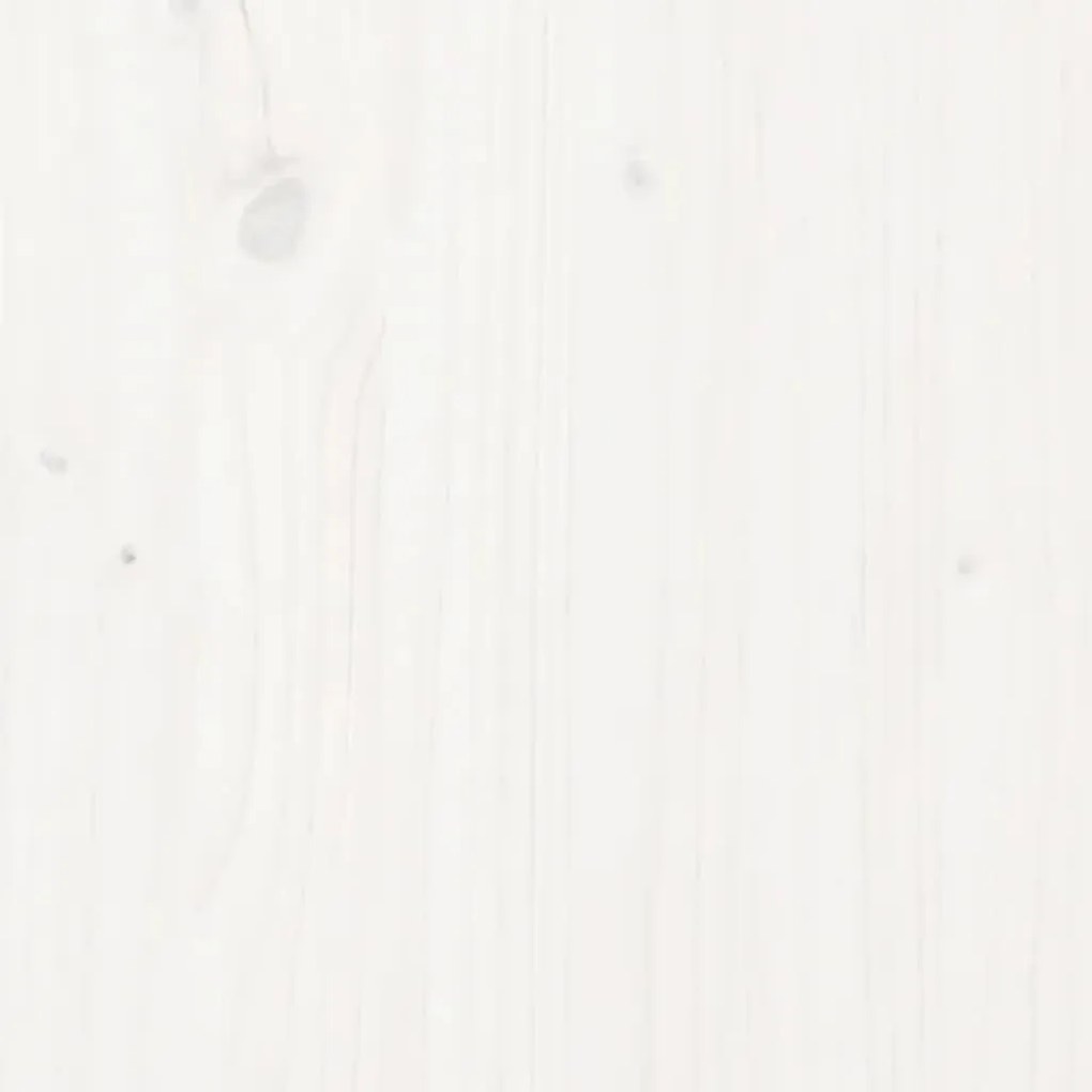 Botník bílý 110 x 38 x 45,5 cm masivní borovice - Default Title