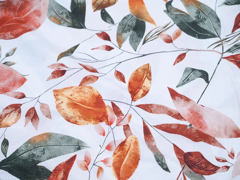 Povlečení z mikrovlákna AUTUMN LEAVES barevné Rozměr povlečení: 2 ks 70 x 90 cm | 200 x 220 cm