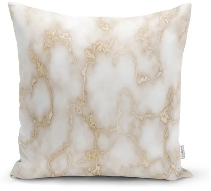 Povlak na polštář Minimalist Cushion Covers Golden Lines Marble, 45 x 45 cm