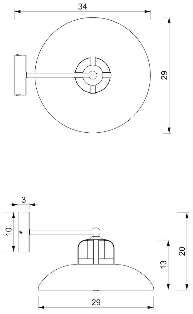 Nástěnné svítidlo Felix, 1x zlaté/zelené kovové stínítko, gr/g