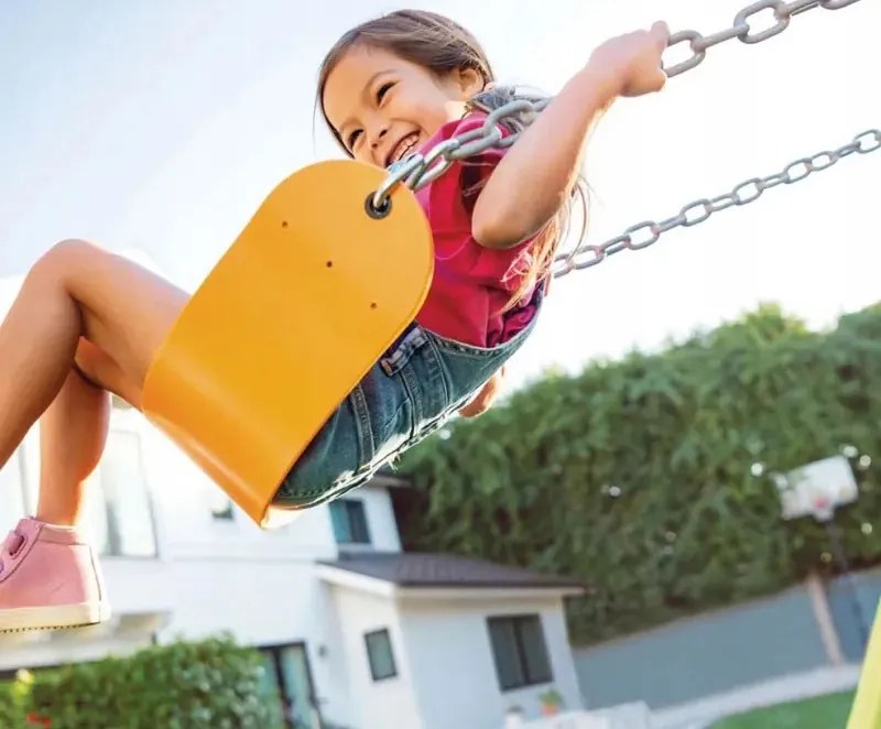 Zahradní dvojitá houpačka Kidsdream vícebarevná