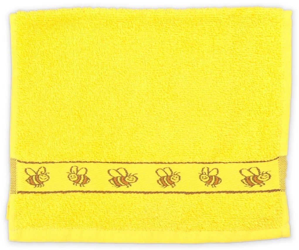 Dětský ručník KIDS žlutý 30x50 cm