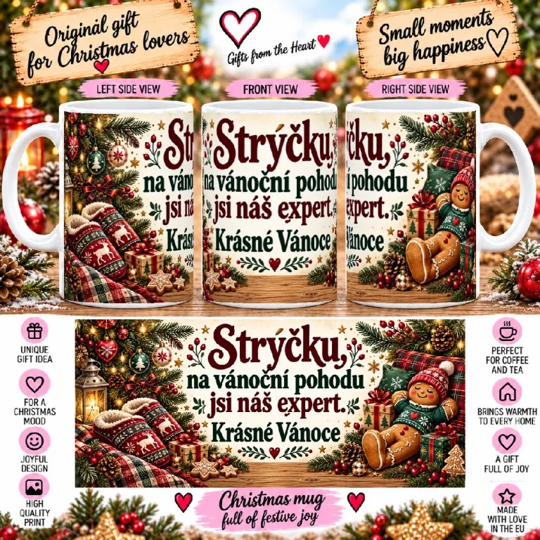 Vánoční hrnek pro strýčka – 300 ml