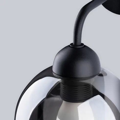 Nástěnné svítidlo SOLLUX ALINO 1 černé E27 1x60W bez žárovky SL.1139