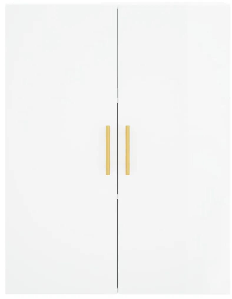Skříň highboard lesklá bílá 69,5 x 34 x 180 cm kompozitní dřevo,  3195949