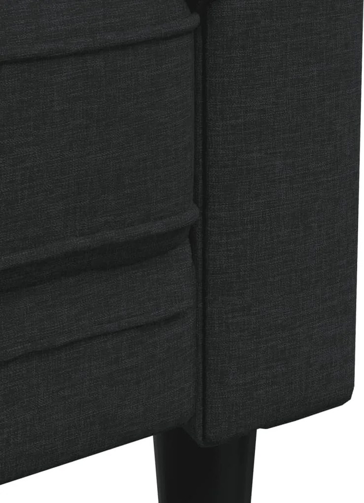 2dílná sedací souprava černá textil 3209202