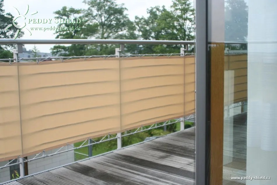 Peddy Shield Balkónová plachta 75x300 cm, barva sisal
