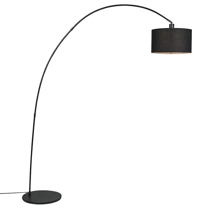 Chytrá moderní oblouková lampa černá včetně WiFi G95 - Vinossa