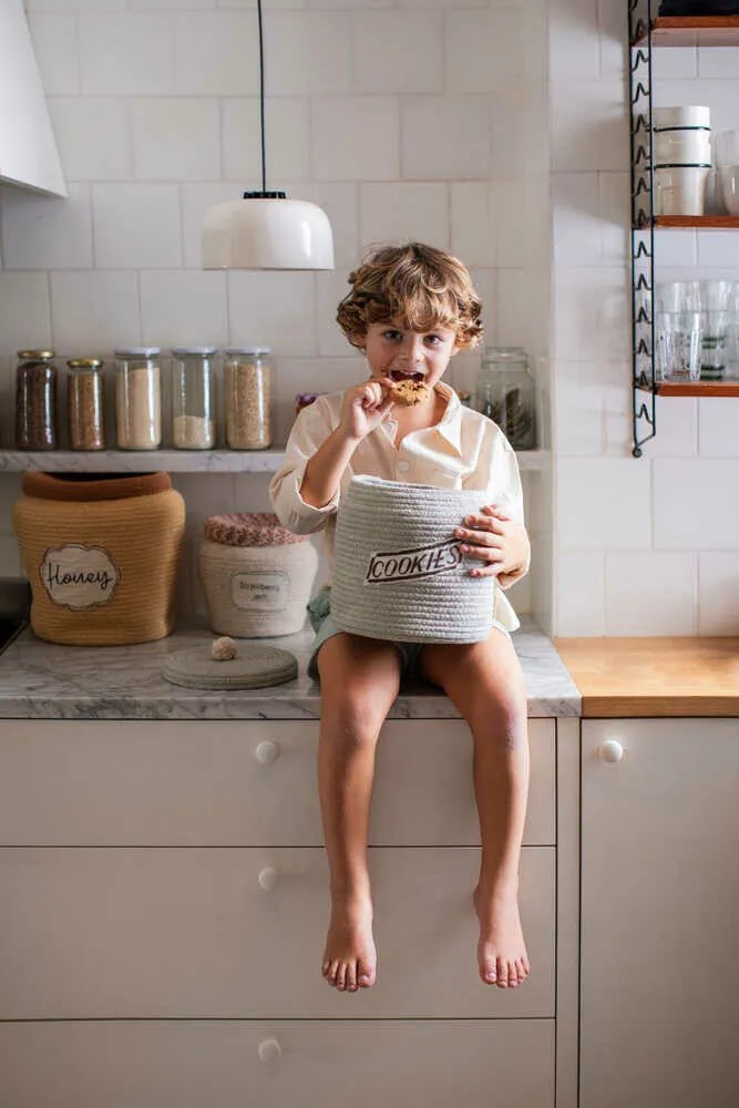 Lorena Canals Úložný koš Cookies - modrý