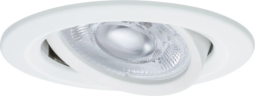 P 92414 LED vestavné svítidlo Nova Plus GU10 Flat IP65 93mm 4,9W 230V stmívatelné 2700K bílá mat - PAULMANN