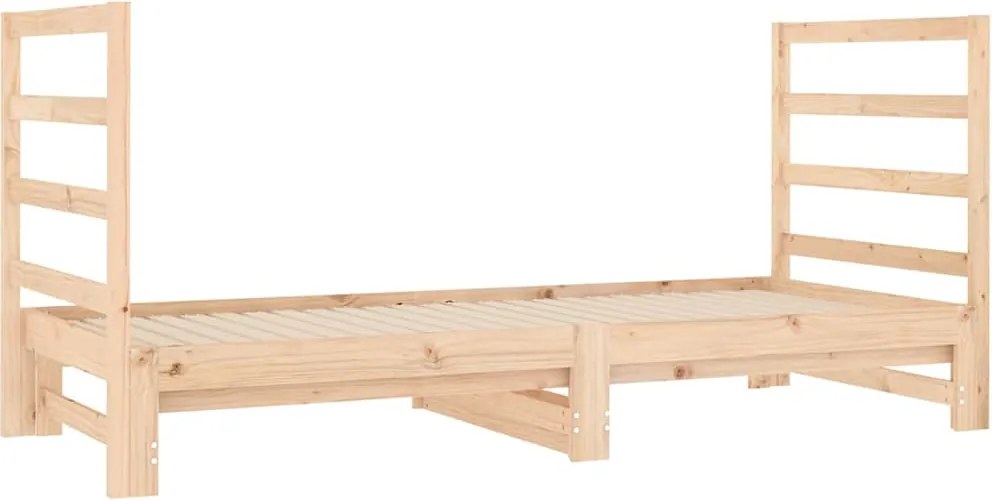 Výsuvná postel 2x (90 x 190) cm masivní borovice 3124762