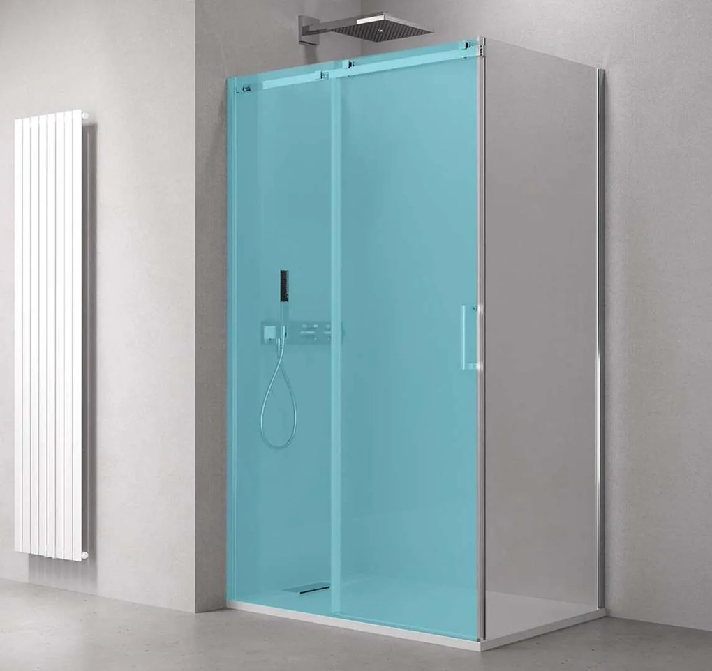 Polysan Thron - Sprchová stěna 90x200 cm, Antidrop, čiré sklo/chrom TL3090