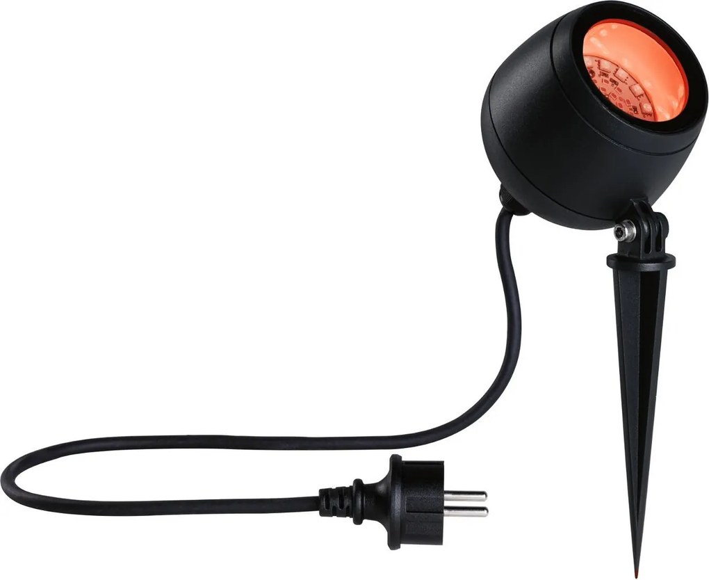 P 94771 LED bodové zahradní světlo Smart Home Zigbee Kikolo IP65 90mm RGBW+ 6,2W 230V antracit umělá hmota/hliník - PAULMANN