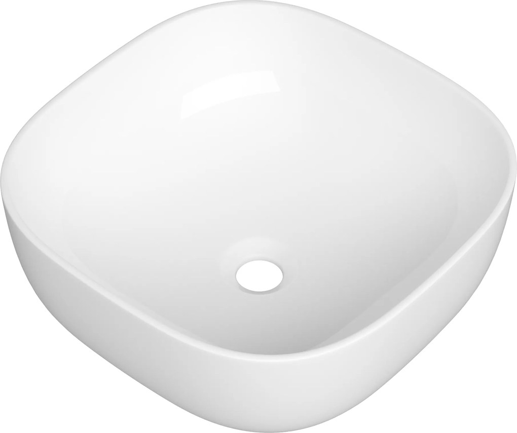 Gamma Kama, umyvadlo na desku 480x370x140 mm, bílá lesklá, GMA-UC-KAMA