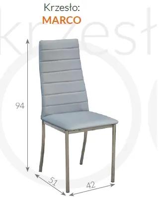 Jídelní židle Marco Metpol 94 x 51 x 42 x 46 cm Barva: satyna