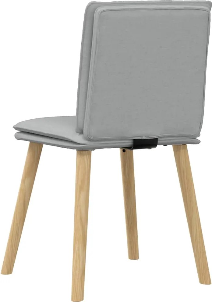 Jídelní židle 6 ks světle šedé textil 3315625