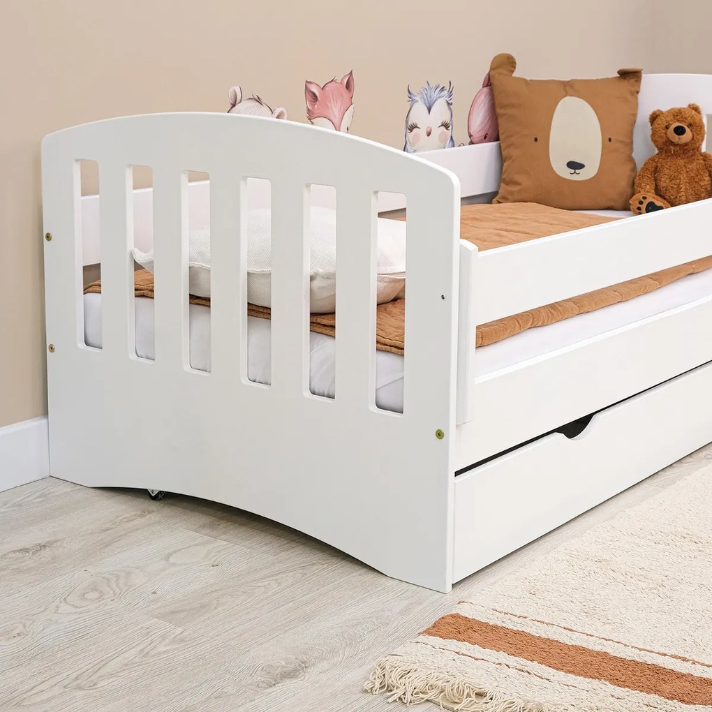 Ourbaby® Classic postel bez úložného prostoru 160x80 cm bílá