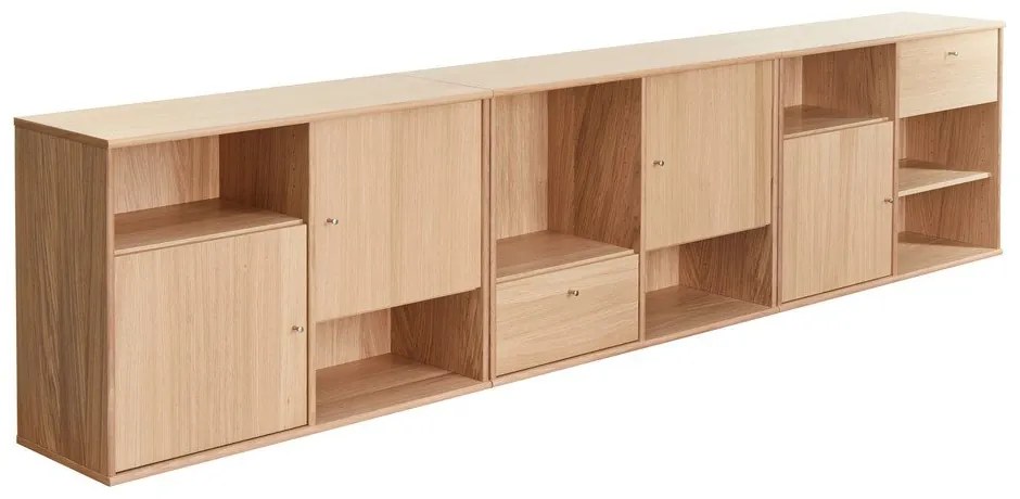 Nízká komoda v dekoru dubu 267x61 cm Mistral - Hammel Furniture