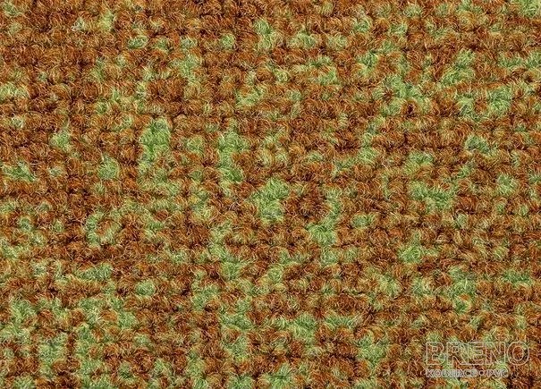 Breno Metrážový koberec CHROMA 24 zeleno-oranžová, šíře 400 cm, Vícebarevné