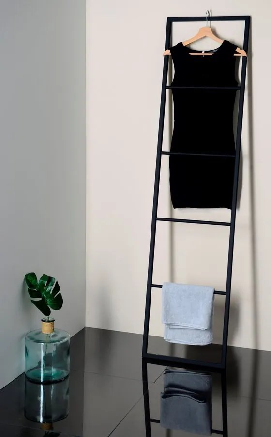 Sapho Sapho, SKA stojící sušák ručníků 420x1700x20mm, černá mat, SKA551