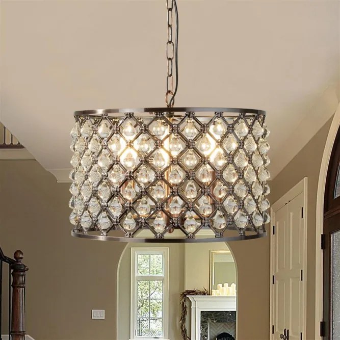 Searchlight 7813-3CU Závěsné glamour svítidlo MARQUISE patina