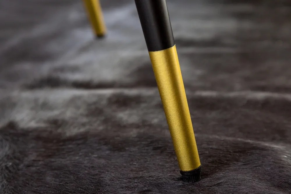 Designová jídelní židle Jalisa žlutý samet