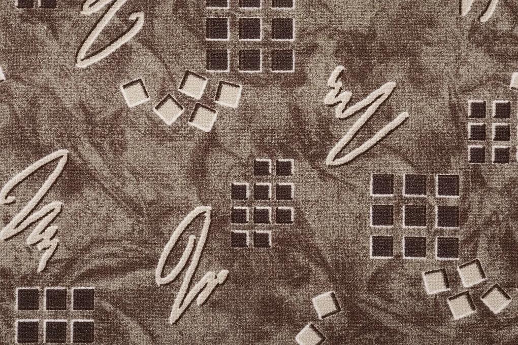 Sintelon koberce Metrážový koberec Roines brown - Rozměr na míru bez obšití cm